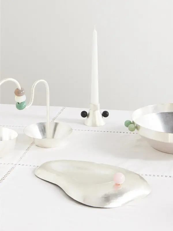 NATALIA CRIADO Ear Shaped Plate With Stone Accent