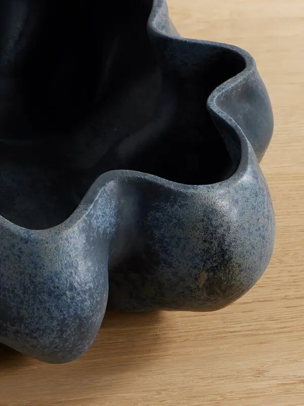L'Objet Timna Large Porcelain Bowl - Blue