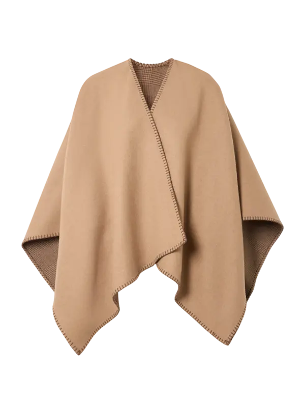Purdey Welbeck Reversible Cashmere-blend Cape - Camel