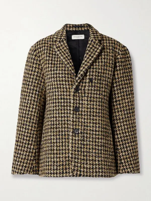 KALLMEYER James Houndstooth Tweed Blazer