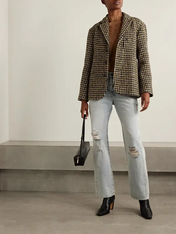 KALLMEYER James Houndstooth Tweed Blazer - Multi