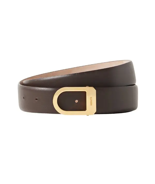 Khaite Saddle Leather Belt - Brown