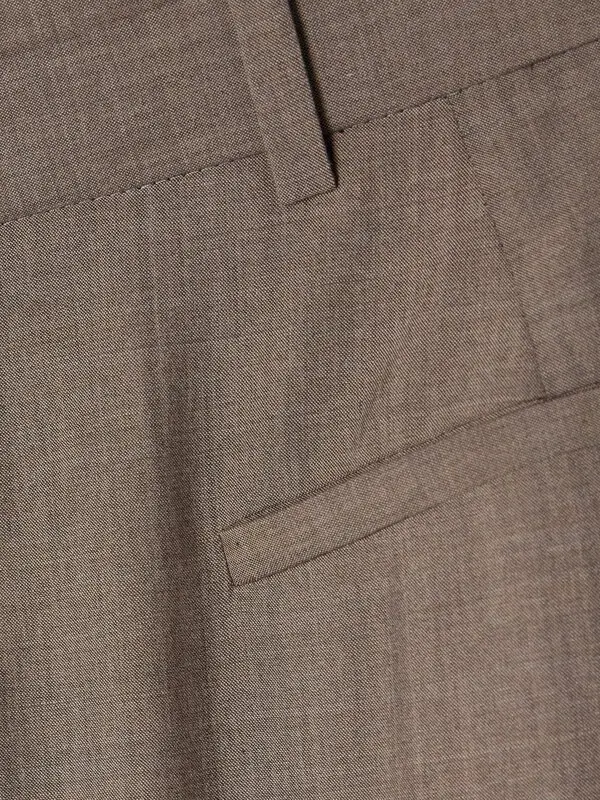 JOSEPH Trina Wool Straight-leg Pants - Neutrals