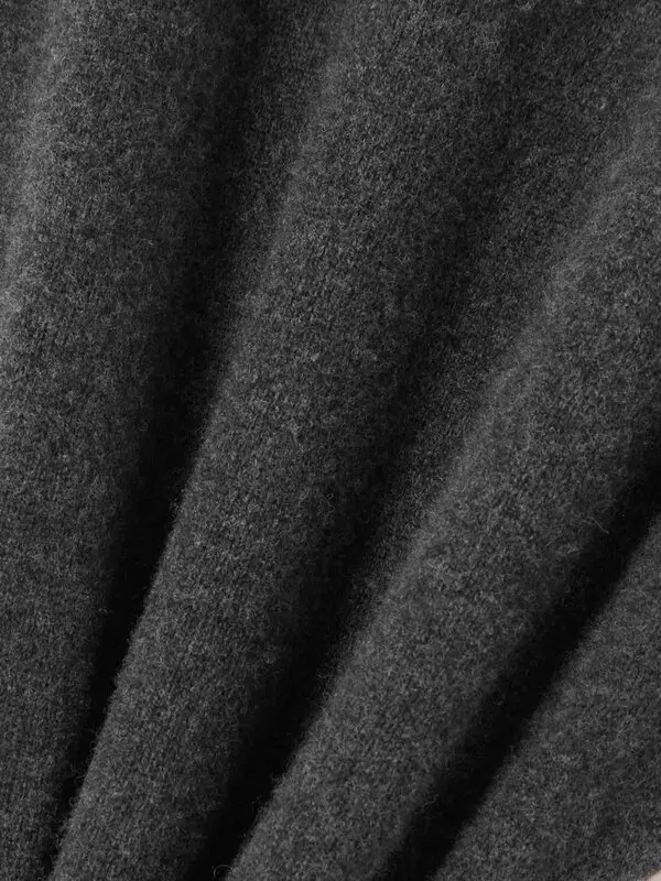 Jacquemus The Castagna Wool-blend Turtleneck Mini Dress - Gray
