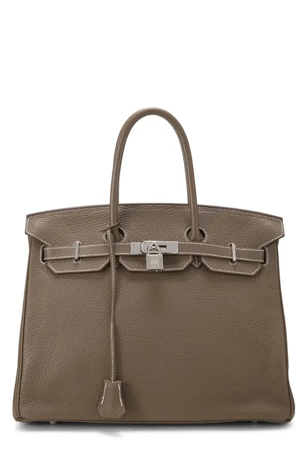 Hermès Clemence Birkin 35 - Etoupe