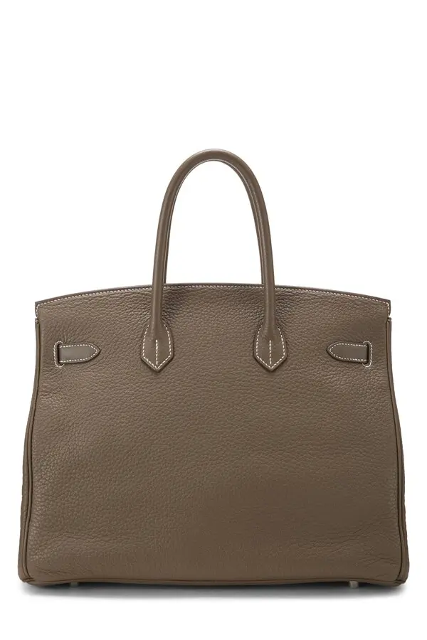 Hermès Clemence Birkin 35 - Etoupe