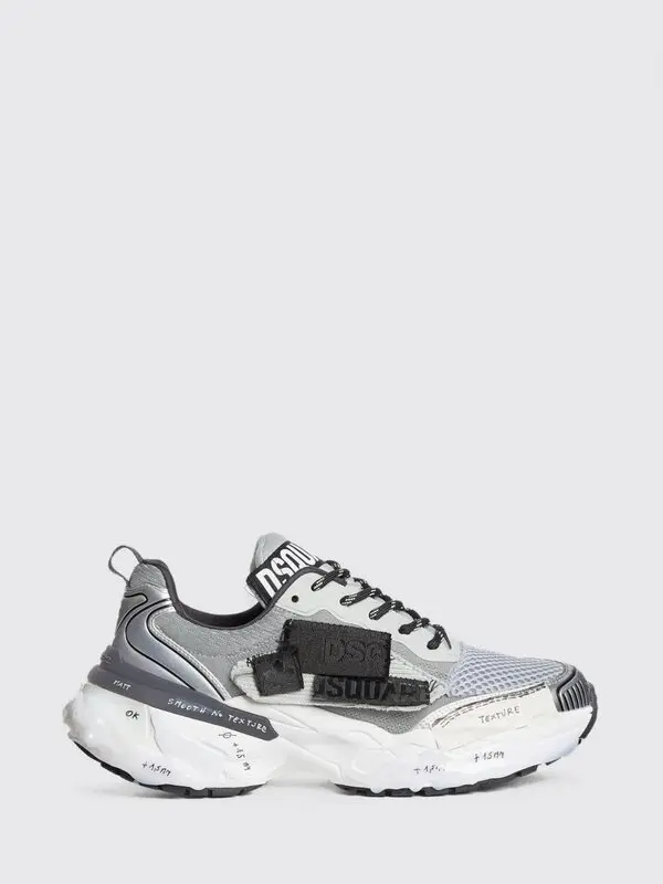 Dsquared2 Lace Up Sneakers - Grey