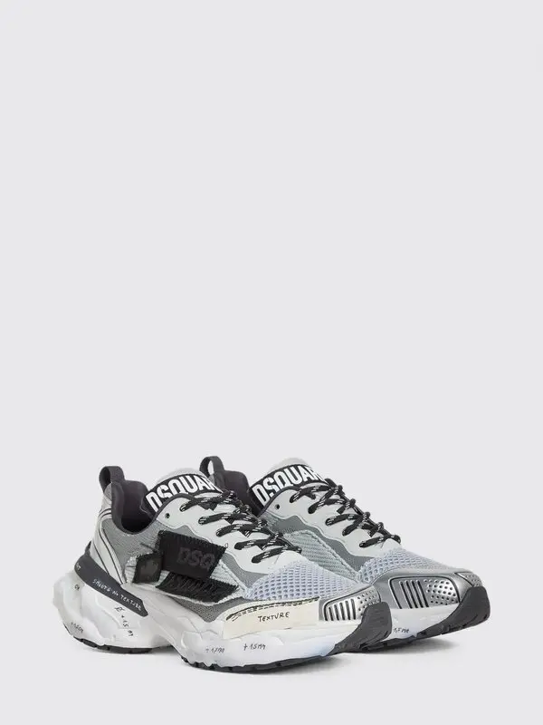 Dsquared2 Lace Up Sneakers - Grey