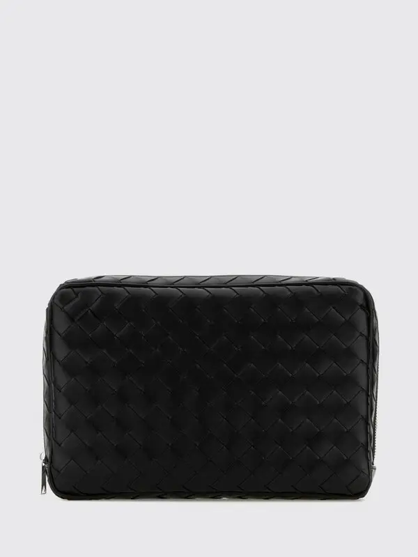 Bottega Veneta Woven Leather Briefcase - Black
