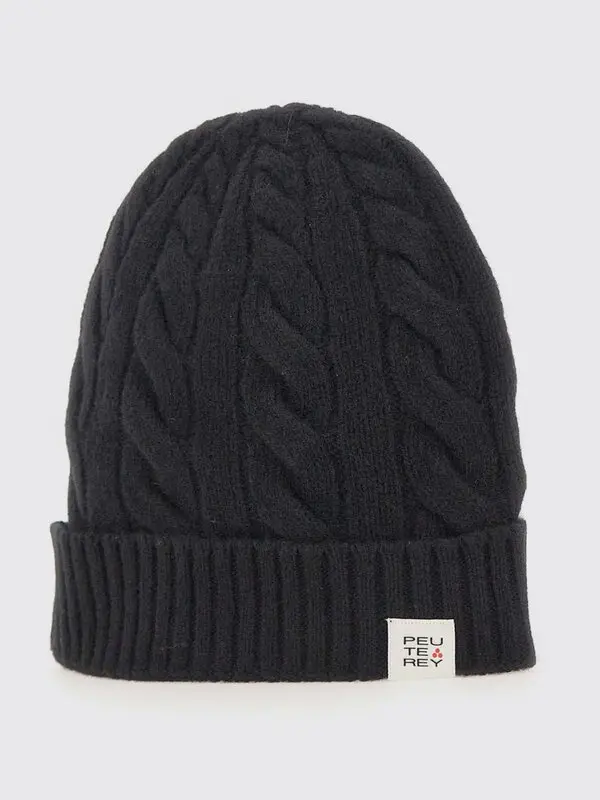 Peuterey Ribbed Beanie - Black