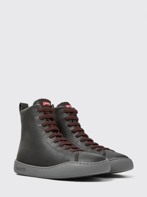 Camper Lace-up High Top Boots - Grey
