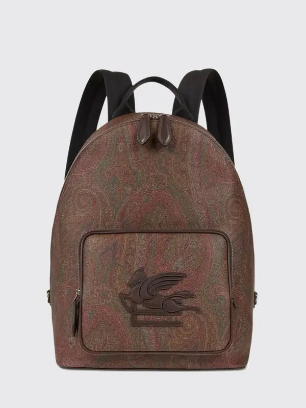 Etro Printed Backpack - Brown