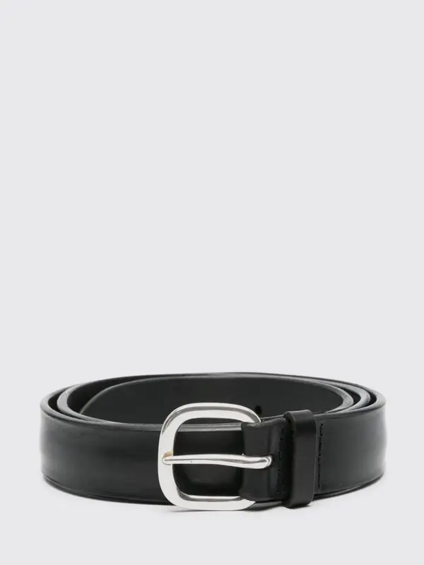 ORTIGNI Leather Belt - Black