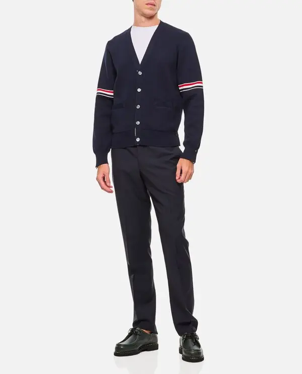 Thom Browne Cardigan With Button Closure - Blu
