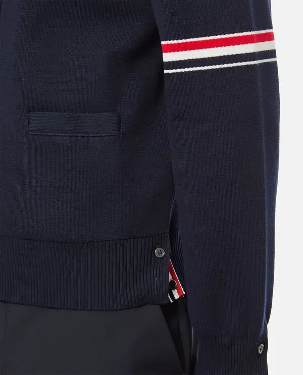 Thom Browne Cardigan With Button Closure - Blu