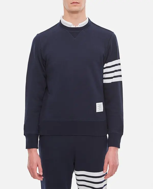 Thom Browne Classic Loopback Sweatshirt - Blue