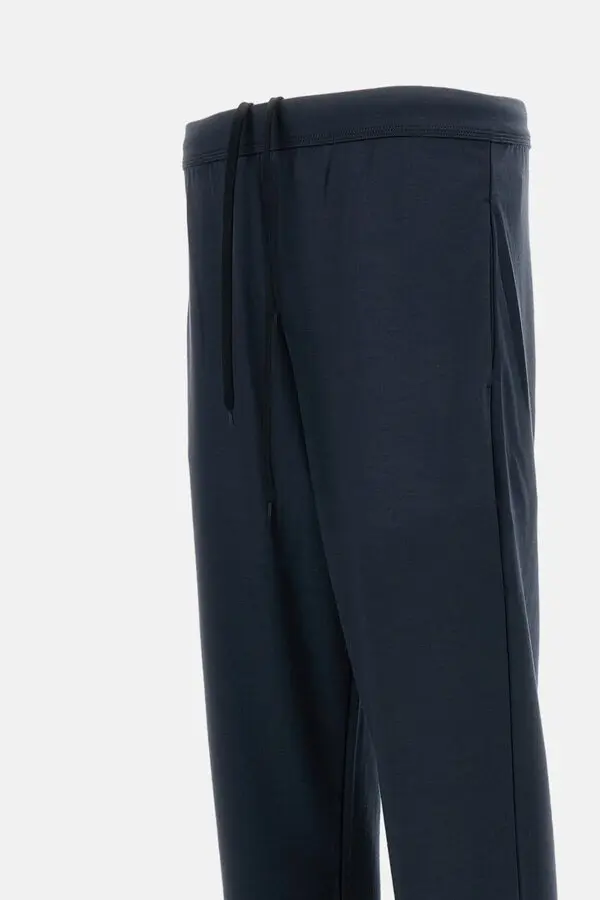 RIER Pantaloni Jogging In Lana - Nero