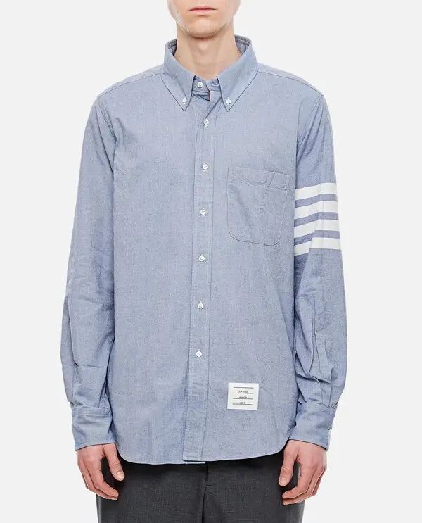 Thom Browne Classic Cotton Shirt With Stripes
