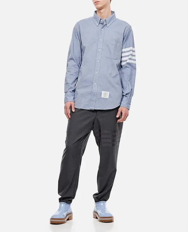 Thom Browne Classic Cotton Shirt With Stripes