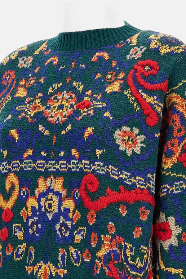 Sacai Floral Jacquard Pullover