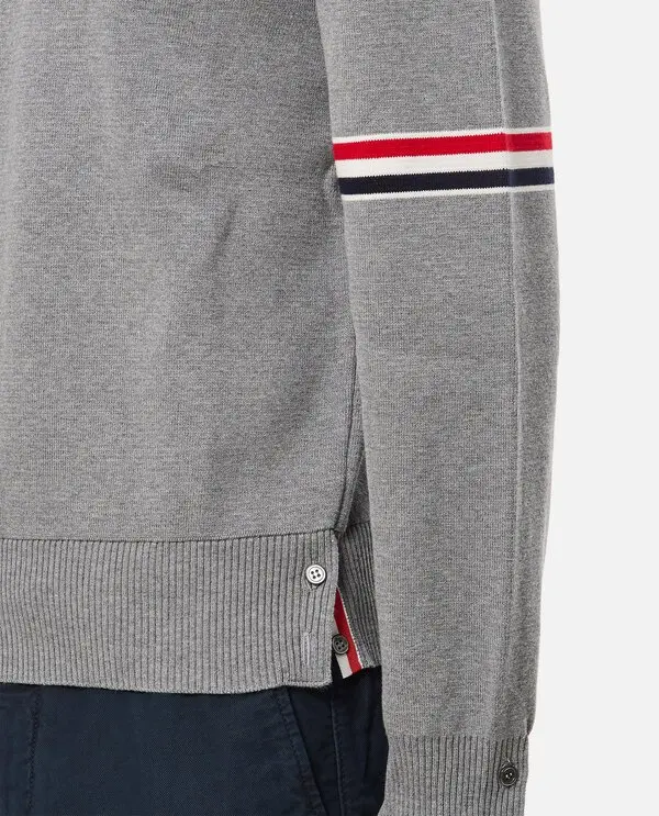 Thom Browne Milano Stitch Crewneck Sweater - Grey