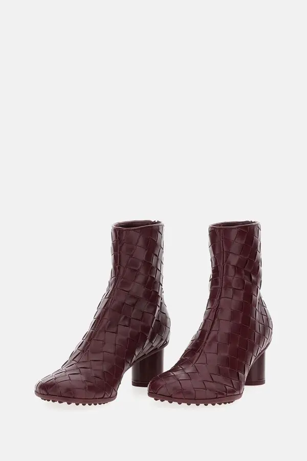 Bottega Veneta Woven Leather Ankle Boots