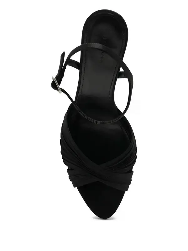 Balenciaga Plissé Dynas Heeled Sandals