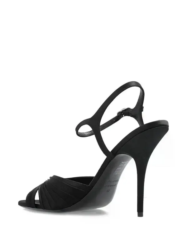 Balenciaga Plissé Dynas Heeled Sandals