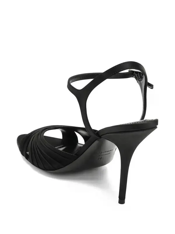 Balenciaga Plissé Dynas Heeled Sandals