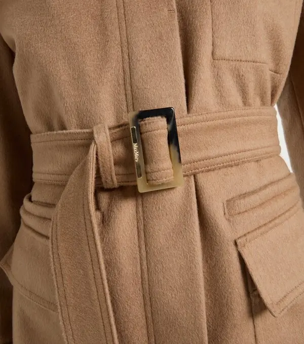 Max Mara Leva Belted Camel Hair Jacket