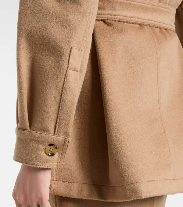Max Mara Leva Belted Camel Hair Jacket