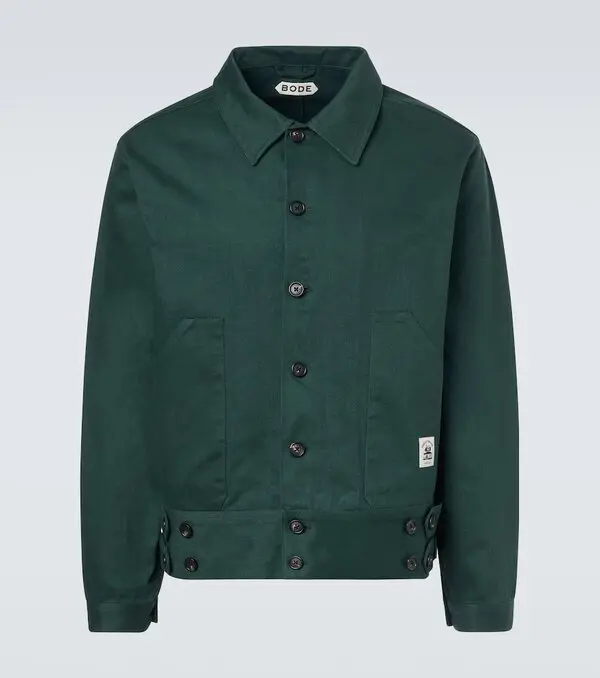 BODE Knolly Brook Cotton Twill Jacket - Green