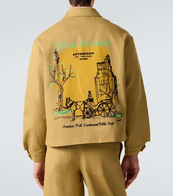 BODE Central Park Cotton Blouson Jacket - Yellow