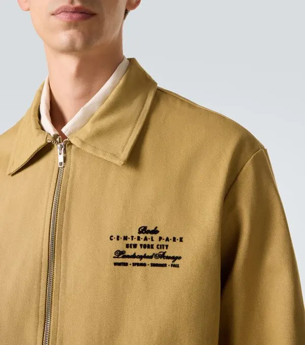 BODE Central Park Cotton Blouson Jacket - Yellow