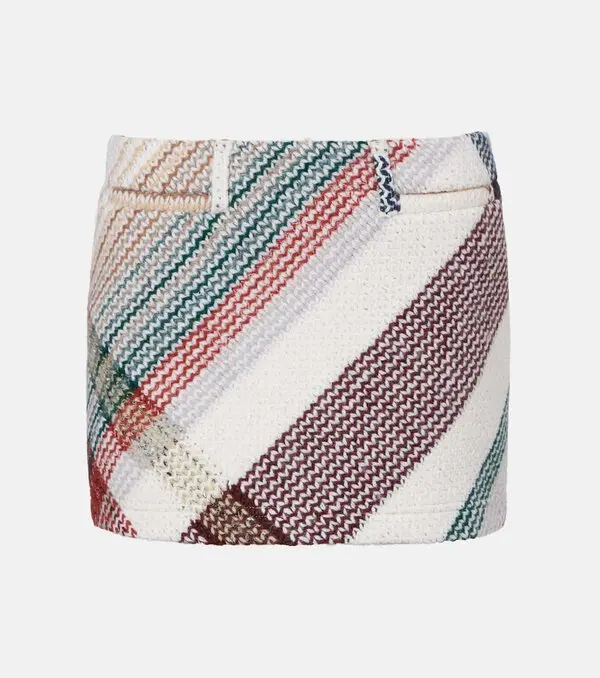 Missoni Zigzag Wool And Cotton-blend Miniskirt - Multicoloured