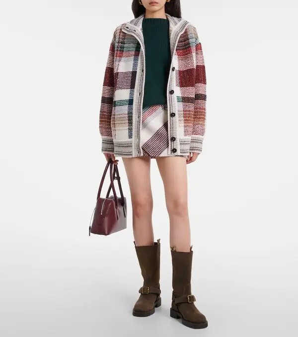 Missoni Zigzag Wool And Cotton-blend Miniskirt - Multicoloured