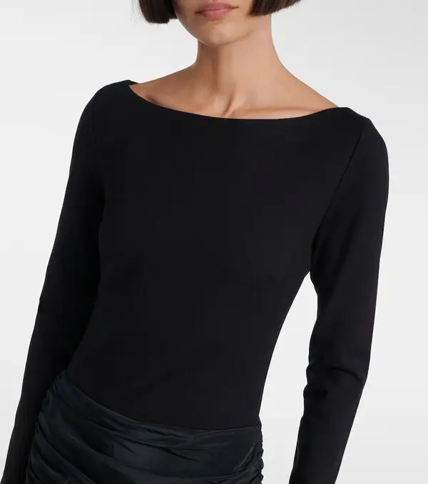 Staud Holland Draped Maxi Dress - Black