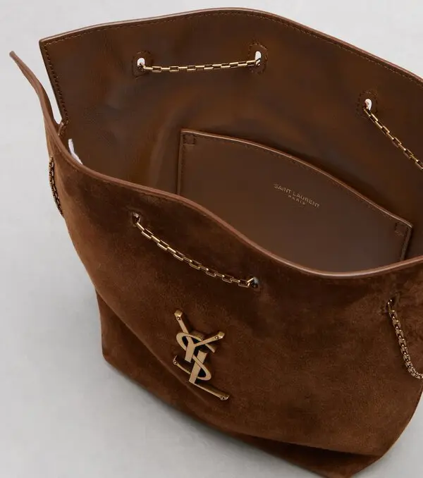 Saint Laurent Cassandre Suede Bucket Bag