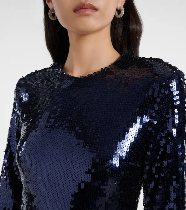 ROTATE BY BIRGER CHRISTENSEN Sequin Embellished Gown
