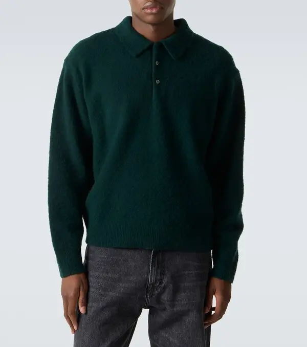 A.PRESSE Cashmere Polo Sweater
