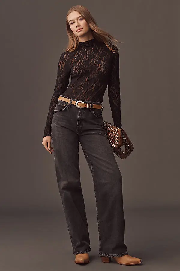 AGOLDE Harper Mid-rise Straight-leg Jeans - Radius
