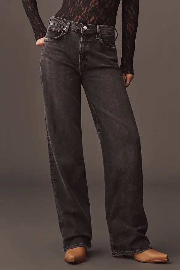 AGOLDE Harper Mid-rise Straight-leg Jeans - Radius