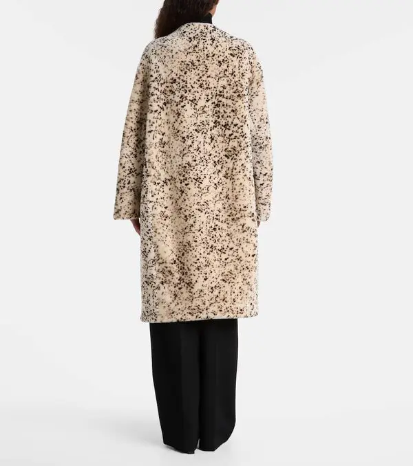 TOTEME Printed Shearling Coat