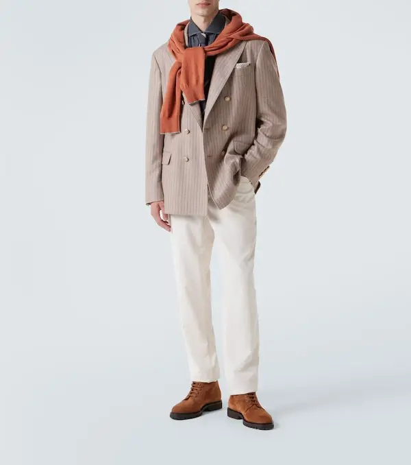 Brunello Cucinelli Suede Lace-up Ankle Boots - Brown