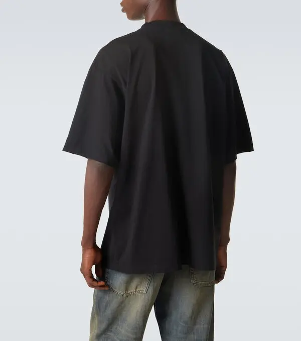 Balenciaga Printed Cotton Jersey T-shirt - Multicoloured