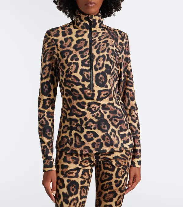 Goldbergh Leona Leopard-print Ski Top - Multicoloured