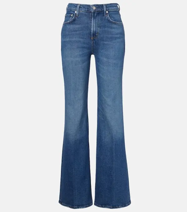 Citizens Of Humanity Kimberly 70s Mid-rise Flared Jeans - Blue