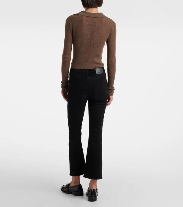 Citizens Of Humanity Isola Mid-rise Bootcut Jeans - Black