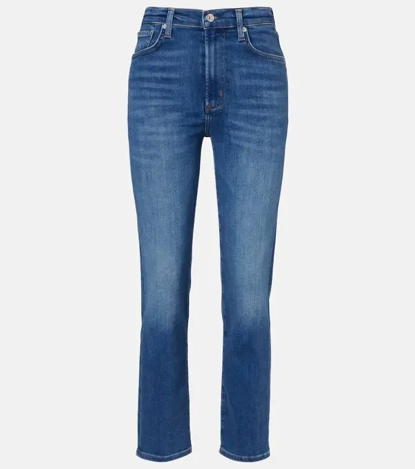 Citizens Of Humanity Caia Mid-rise Straight Jeans - Blue