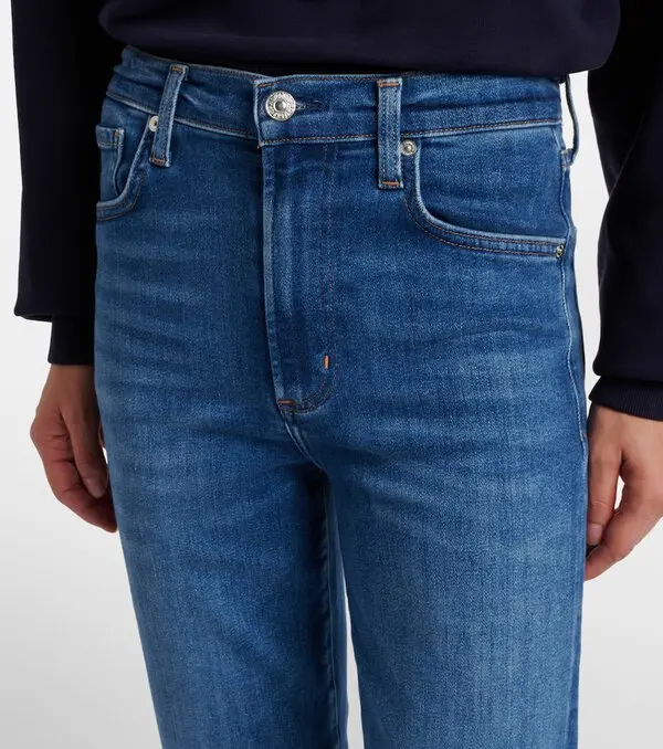 Citizens Of Humanity Caia Mid-rise Straight Jeans - Blue